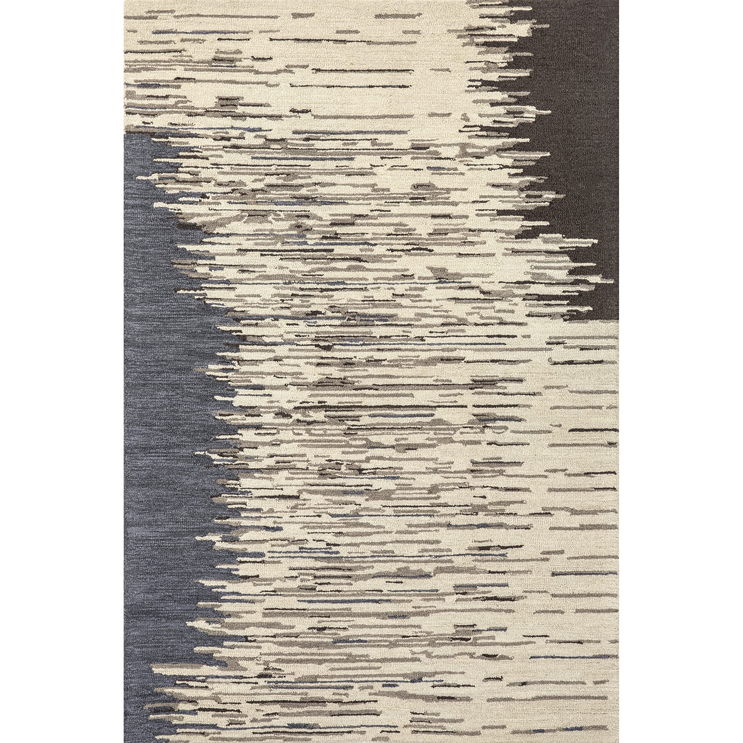 nuLOOM Audrie Contemporary Abstract Wool Area Rug, 8x10, Grey