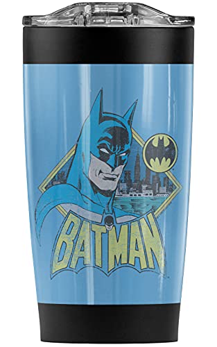Logovision Batman Watch Yourself Stainless Steel Tumbler 20 oz Coffee Travel Mug/Cup, Vacuum Insulated & Double Wall with Leakproof Sliding Lid | Great for Hot Drinks and Cold Beverages