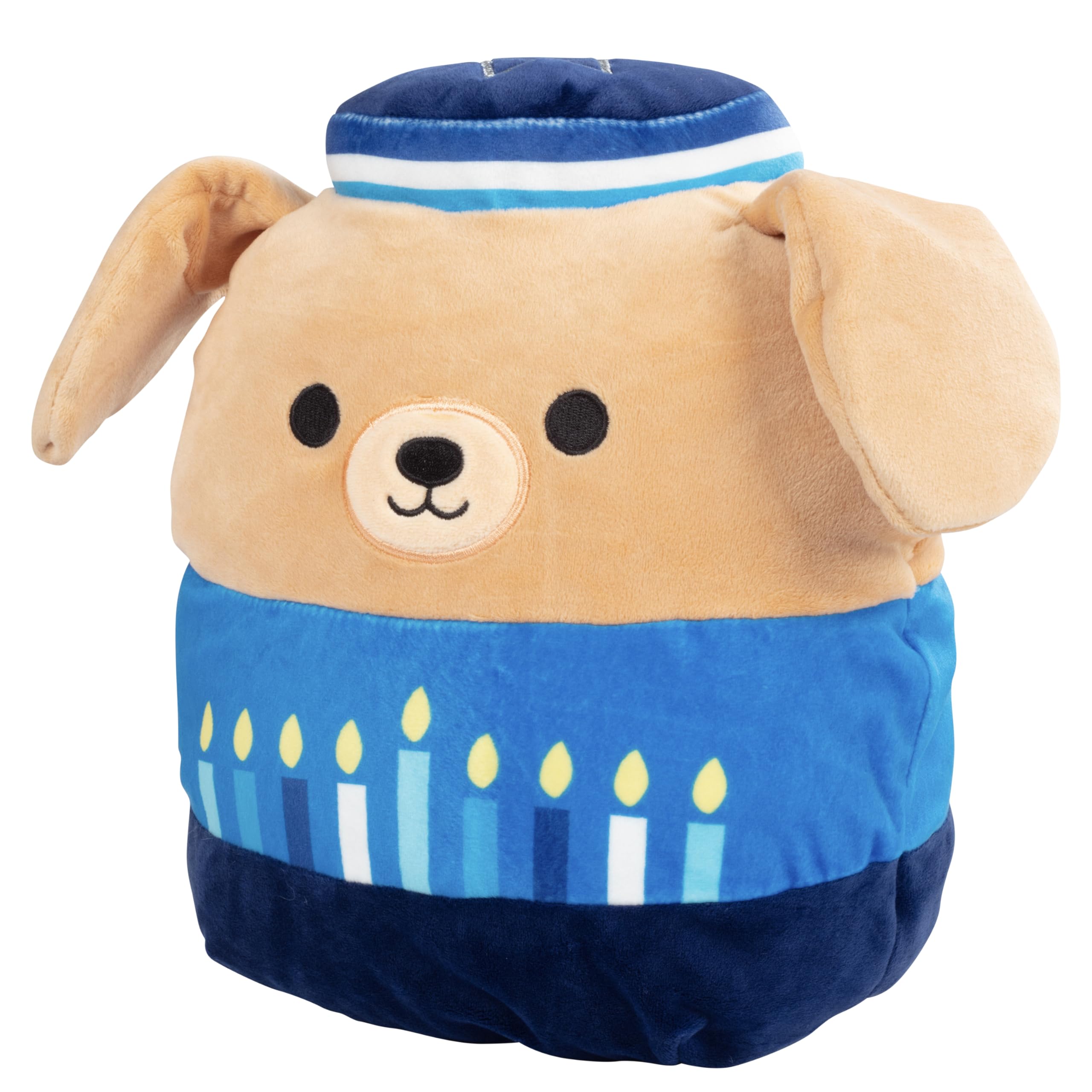 Squishmallows 10" Stevon Hanukkah Labrador Plush - Kellytoy Holiday Dog Stuffed Animal Toy
