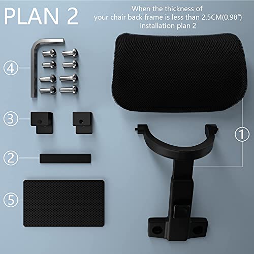 Starswirl Chair Head-Rest Attachment,Black Mesh & Elastic Sponge & Nylon Frame | ONLY - Chair Not Included