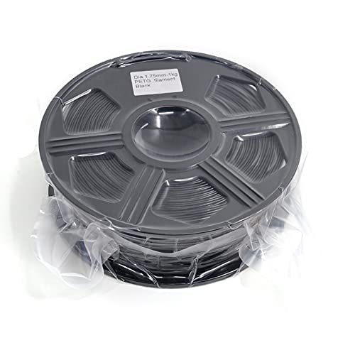 YOYI YOYI 3D Printer Filament,PETG Filament 1.75mm 2.2lbs(1kg) Spool, Dimensional Accuracy +/- 0.03 mm,100% New Raw Material,PETG Black