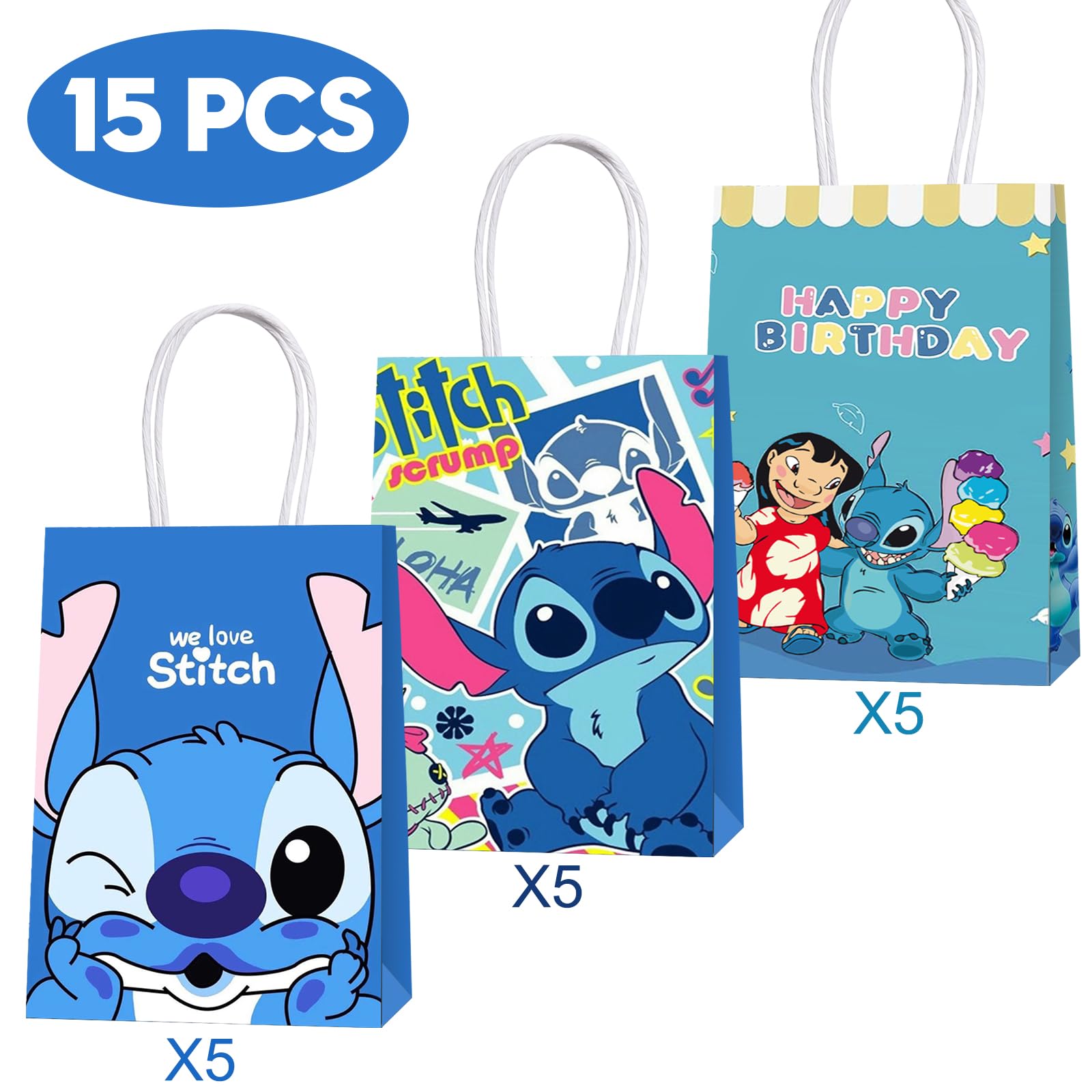 DoYay Party Bags For Stitch Kids Birthday Party Supplies Favors