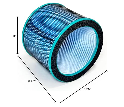Nispira R21/ R020 2-in-1 True HEPA Filter Replacement For Bladeless Tower Air Purifier Fan UTY R021 R21 R020 R20 SKJ-CR021 SKJ-CR020 Medium, 2 Pack