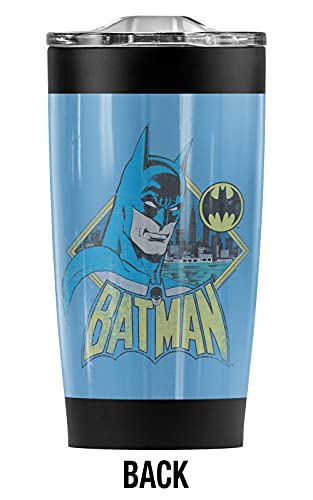 Logovision Batman Watch Yourself Stainless Steel Tumbler 20 oz Coffee Travel Mug/Cup, Vacuum Insulated & Double Wall with Leakproof Sliding Lid | Great for Hot Drinks and Cold Beverages