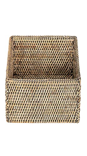 La Jolla Organizing & Shelf Basket, Black-Wash