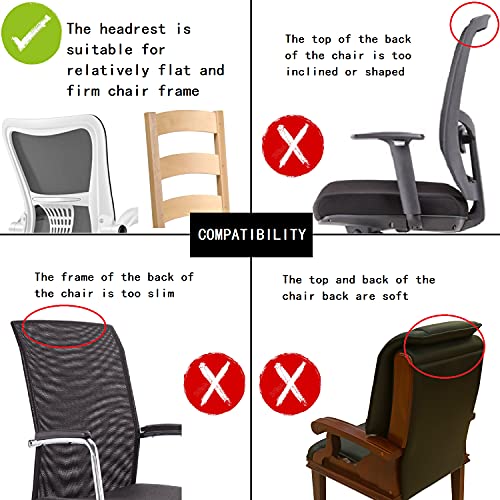 Starswirl Chair Head-Rest Attachment,Black Mesh & Elastic Sponge & Nylon Frame | ONLY - Chair Not Included