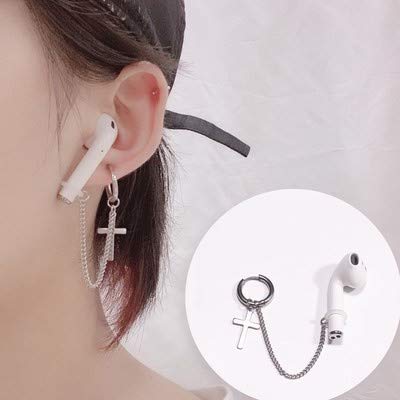 1 Pair (Need Ear Hole) Anti Lost Earring Strap Bluetooth Earphone Holders Accessories Unisex Anti-lost Earring Clip For AirPods Pro Earhooks-Style 5#