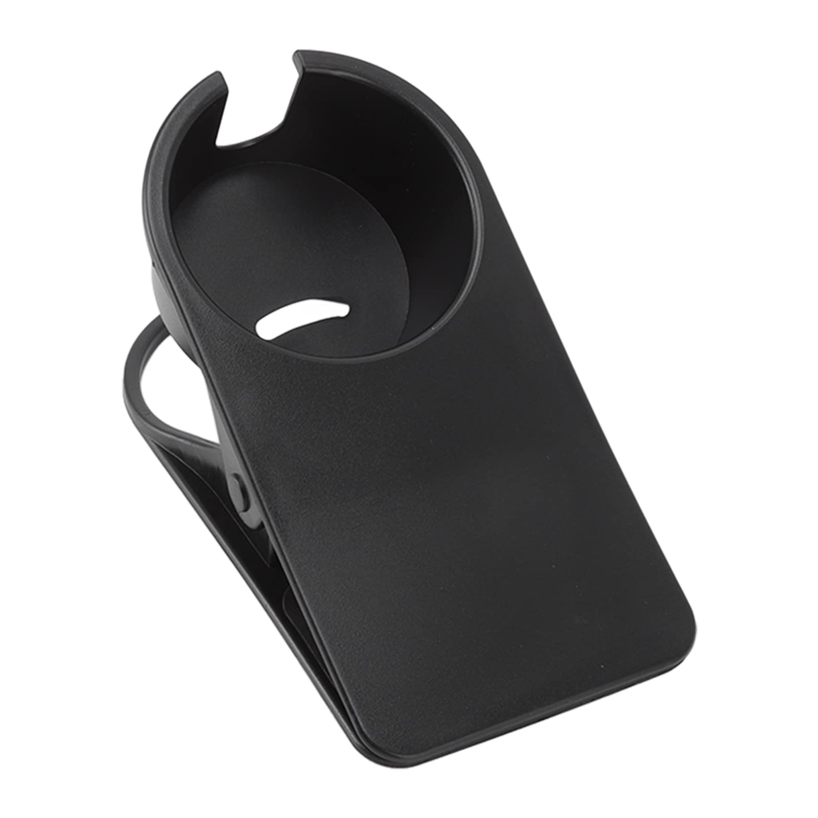 Drinking Cup Holder Clip Table Edge Clamp Cup Holder Place Water Glass Coffee Mug Beverage Cell Phone for Home Office (Black)