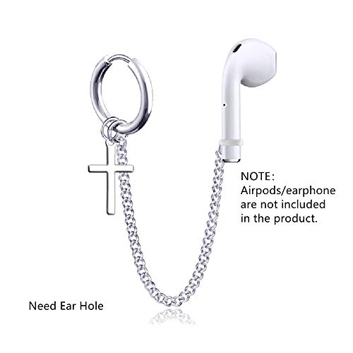 1 Pair (Need Ear Hole) Anti Lost Earring Strap Bluetooth Earphone Holders Accessories Unisex Anti-lost Earring Clip For AirPods Pro Earhooks-Style 5#