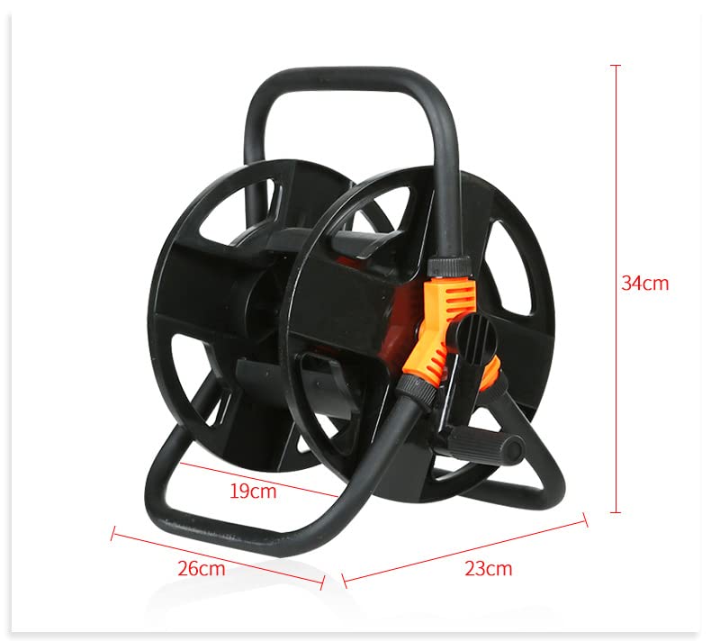 Hose Winding Reel, Hose Storage Reel, Hose Reel Water Pipe Storage Rack ABS Single Arm Tool, Portable Hose Cart Water Pipe Storage Rack Reel Garden Tool Accessories for Garden Car Washing Watering