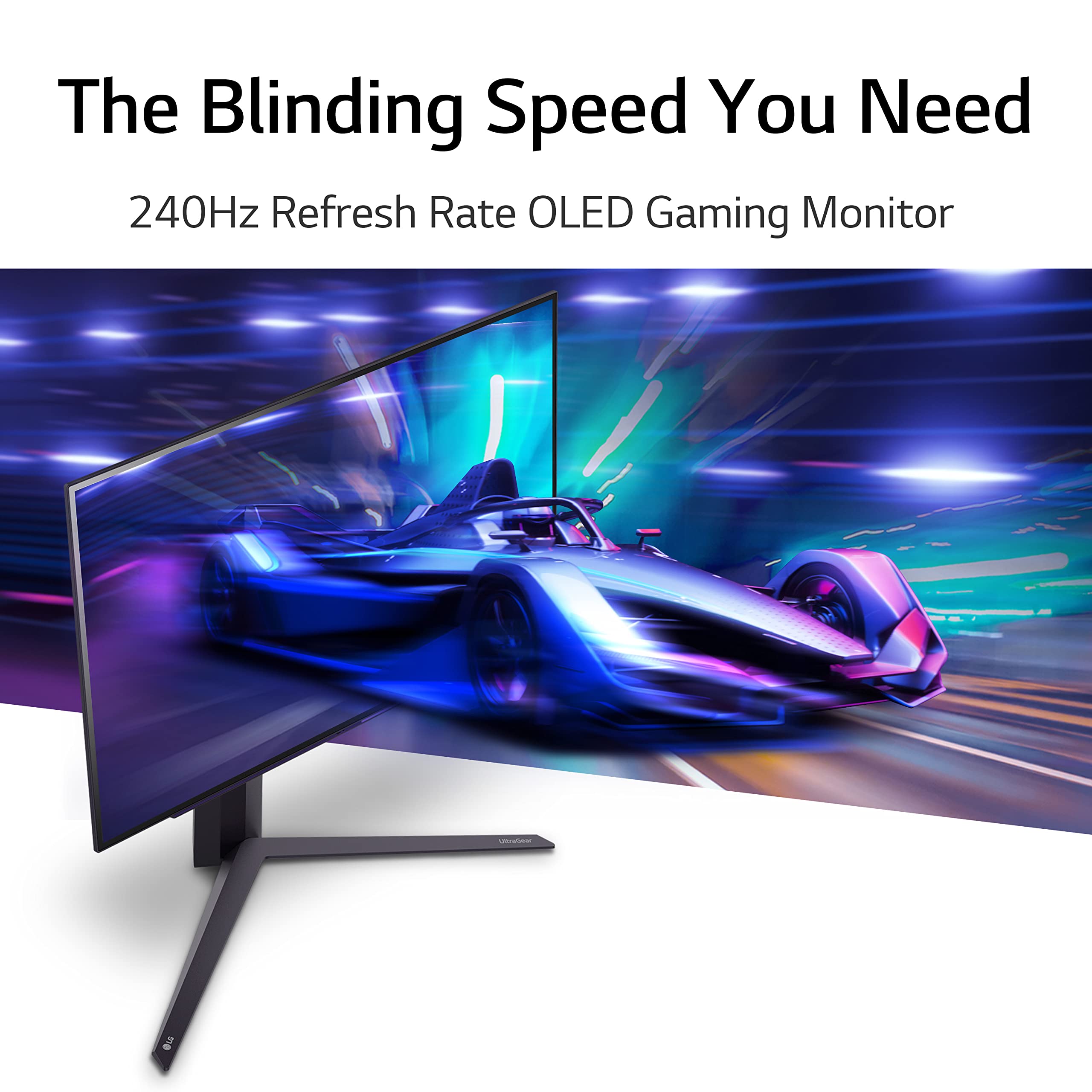 LG 27" Ultragear™ OLED QHD Gaming Monitor with 240Hz .03ms GtG & nVIDIA® G-SYNC® Compatible (Renewed), Black