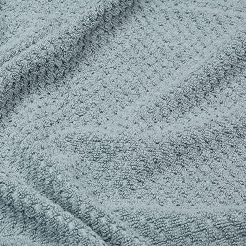 Amazon Basics Odor Resistant Textured Hand Towel, 16 x 26 Inches - 6-Pack, Teal