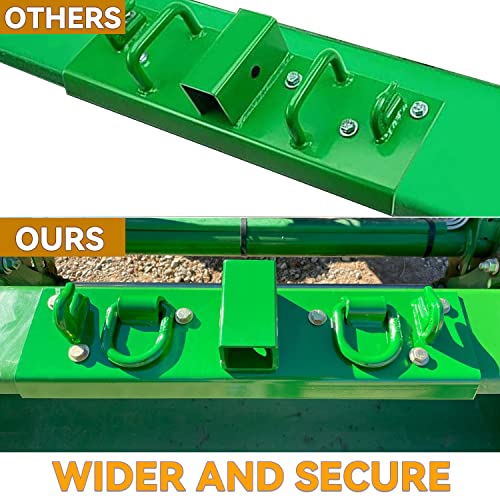 ECOTRIC 4.96" W × 21.93" L Bolt on Tractor Grab Hooks 2" Receiver Compatible with John Deere 4100 4010 4110 4115 2320 2520 2720 2025r 2032r 2038r