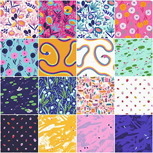 Hello!Lucky Escargot for It! Roll Up 40 2.5-inch Strips Jelly Roll Robert Kaufman Fabrics RU-977-40