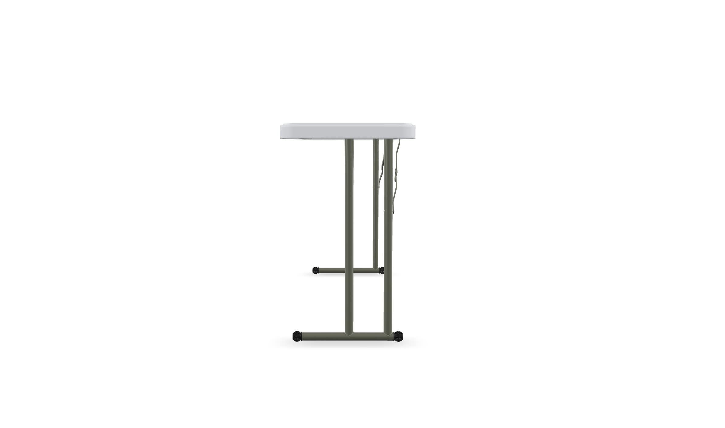 PRO&Family White Rectangle Adjustable Desk Seminar Folding Table Conference Conference Table Plastic Table Banquet Tables Skinny Folding Table (5, 18" x 60")