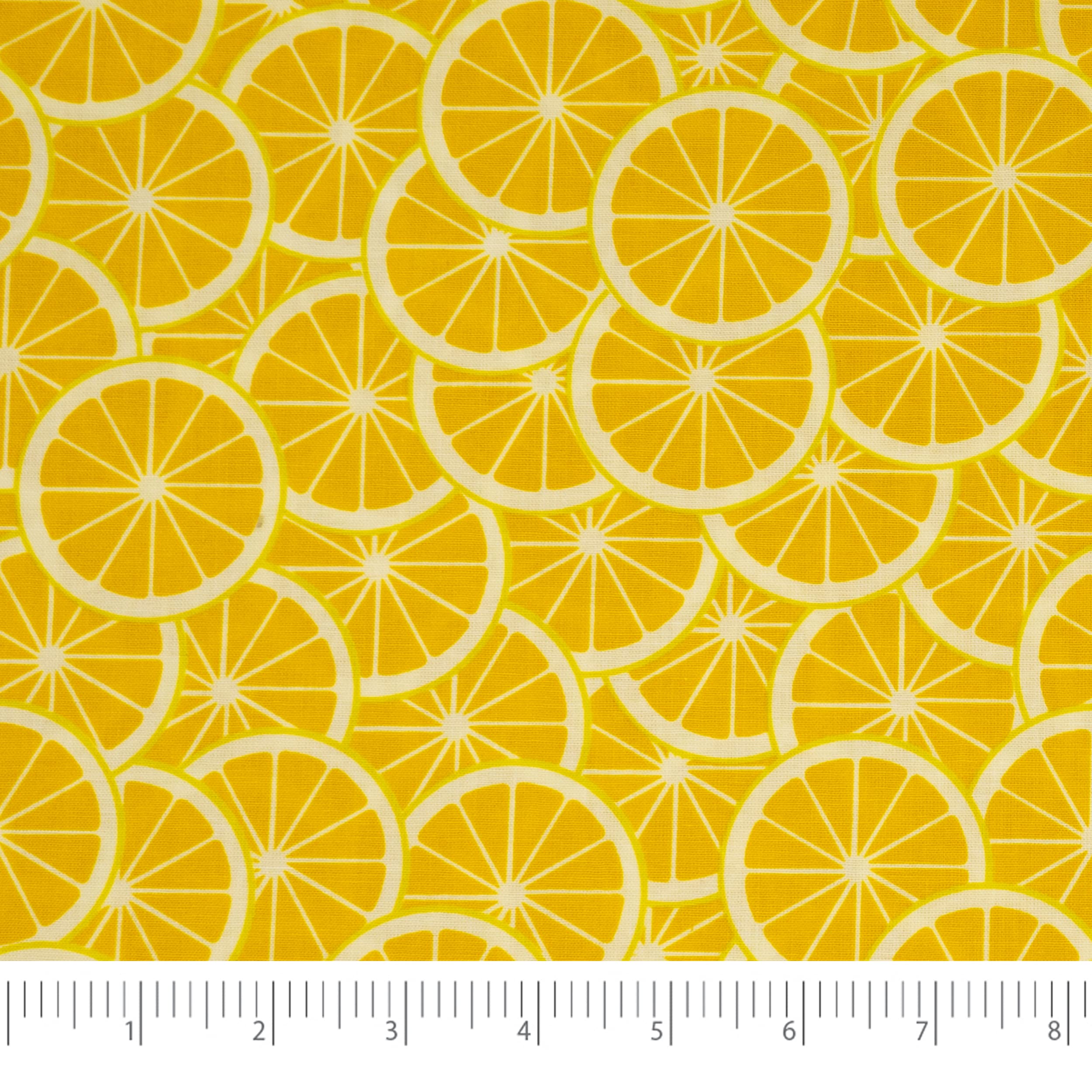 Singer Print Fabric, 100% Cotton, 1 Yard Precut, Lemons