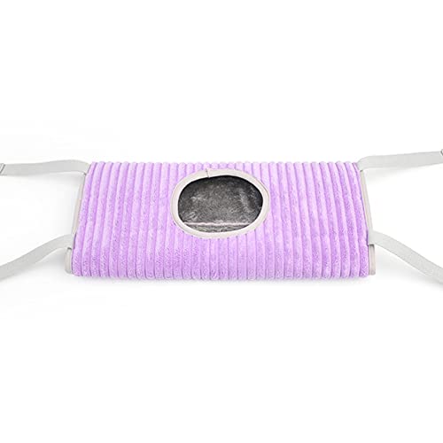 QIPINPU Ferret Hammock for Small Animals, Hanging Tunnel Tube Rat Toy (Purple)