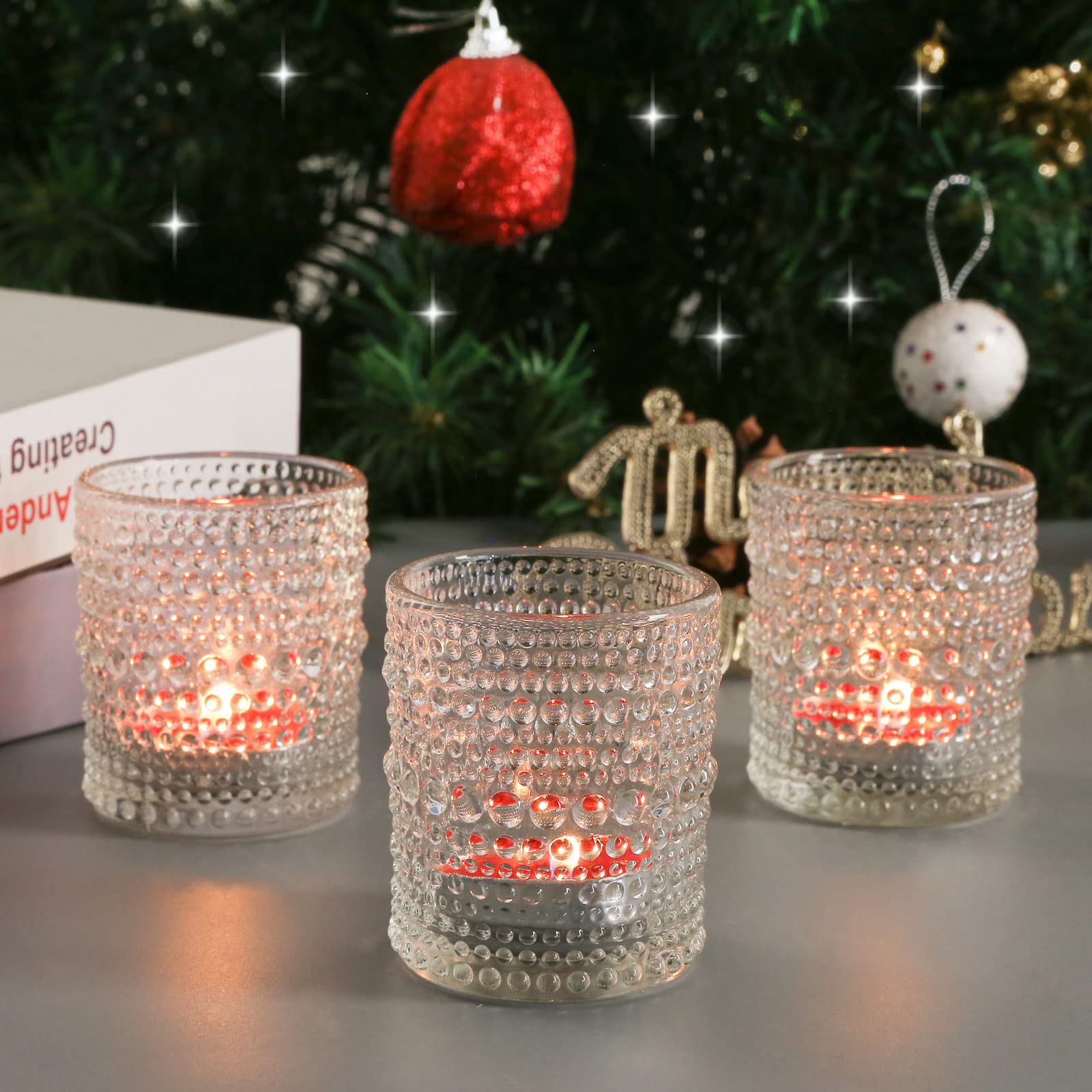 36 Pcs Votive Candle Holders for Table Centerpiece, DIY Wax Filling Clear Glass Tea Light Candle Holders Sets, Tealight Candle Holders for Wedding Decor Home Decoration(Clear,36)