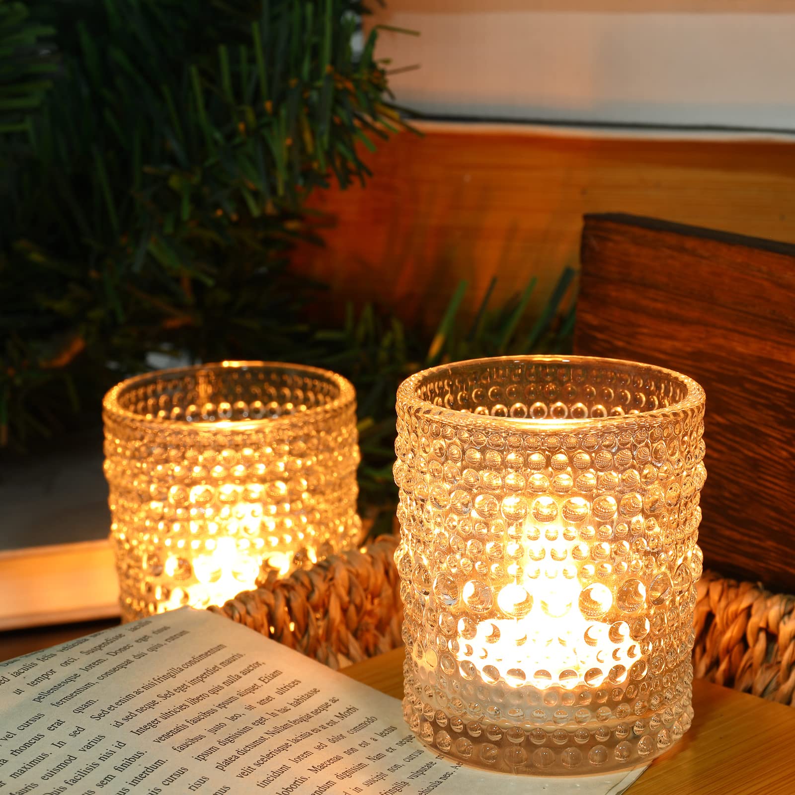 36 Pcs Votive Candle Holders for Table Centerpiece, DIY Wax Filling Clear Glass Tea Light Candle Holders Sets, Tealight Candle Holders for Wedding Decor Home Decoration(Clear,36)