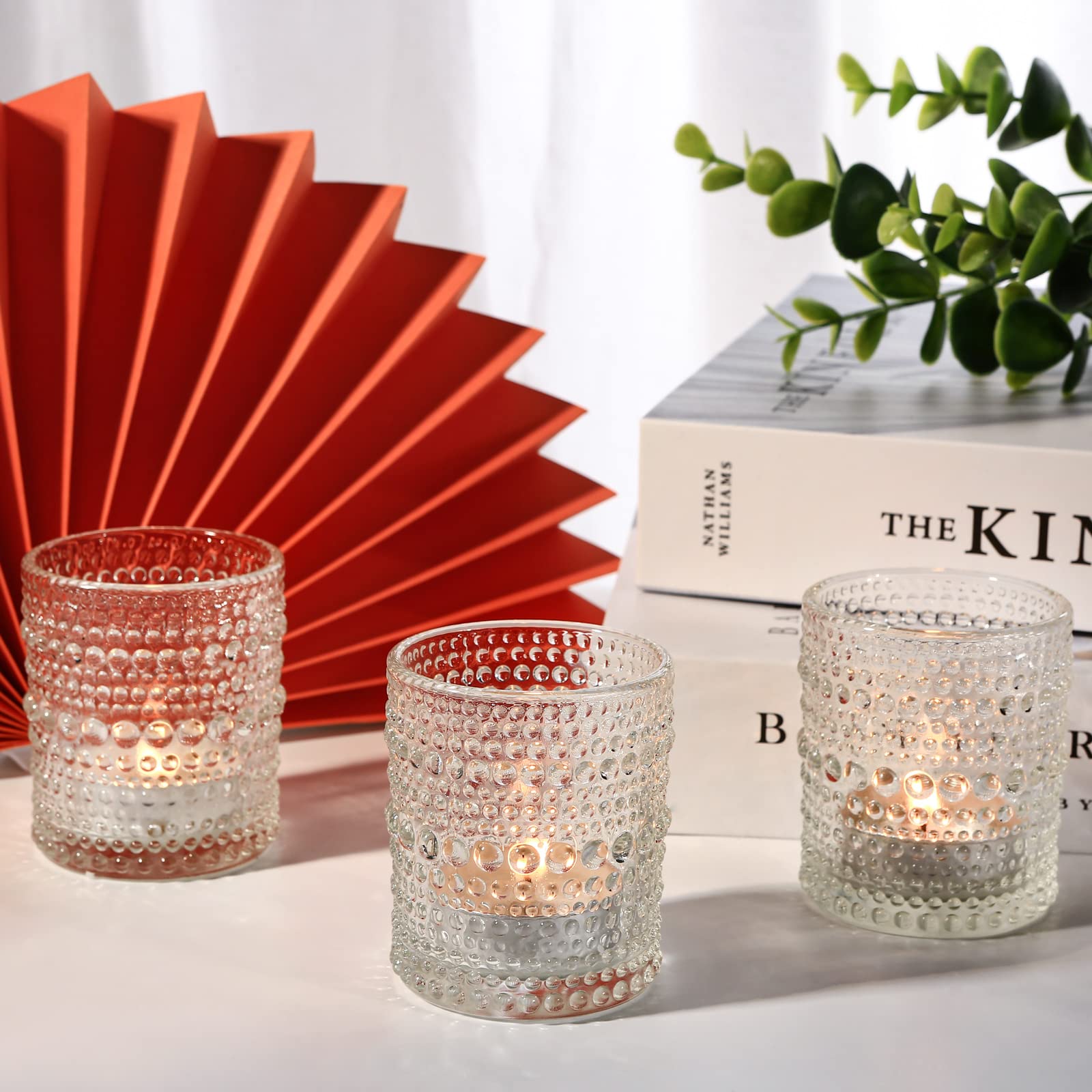 36 Pcs Votive Candle Holders for Table Centerpiece, DIY Wax Filling Clear Glass Tea Light Candle Holders Sets, Tealight Candle Holders for Wedding Decor Home Decoration(Clear,36)