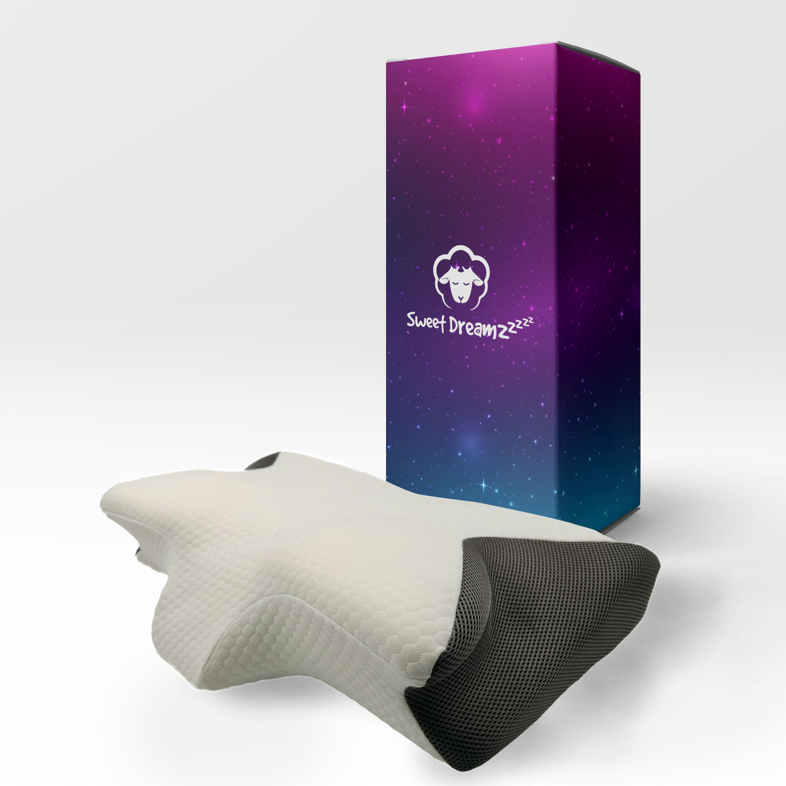 SweetDreamzzzzz Side Sleeper Pillow - Cervical Neck Pillow & Side Sleeper Pillow for Adults - Pillow for Neck Pain Relief Cervical Pillow - Neck Pillow for Sleeping