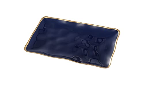 Pampa Bay Thin and Blue Rectangular Platter