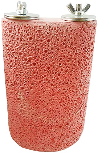 Lava Ledge Birds Rats Chinchillas, Teeth Grinding Lava Block for Rabbits, Hamsters and Parrots, Mineral Block, Easy Installation Random Color