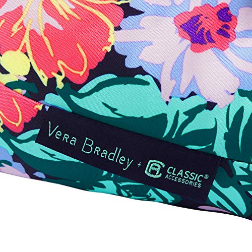 Vera Bradley by Classic Accessories Water-Resistant Outdoor Throw Pillow with Poms, 18 x 18 x 8 Inch, 2 Pack, Happy Blooms