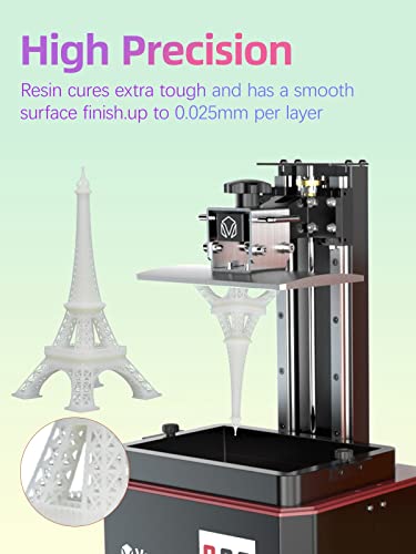 3D Printer Resin - Fast Curing 405nm UV Photopolymer Liquid Ink, High Toughness for 4K 8K LCD/DLP/SLA 3D Printing (White-1kg)