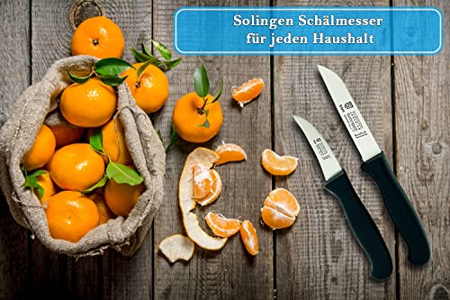 SMI β Paring Knife Set Peeling Knife for Fruits and Vegetable Straight & Curved Stainless Steel Solingen Knife Made in Germany