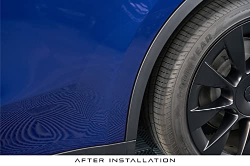 Crystal Shield 2020-2023 Tesla Model Y Partial Rear Door Paint Protection Film Kit 8 Mil Thick PPF Clear - 10 Year Warranty