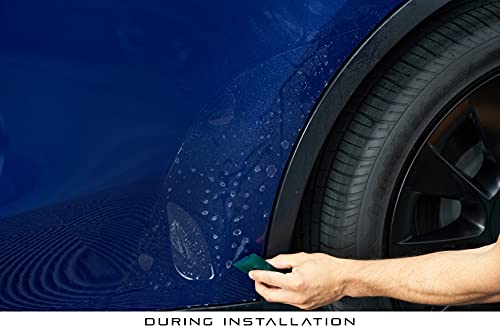 Crystal Shield 2020-2023 Tesla Model Y Partial Rear Door Paint Protection Film Kit 8 Mil Thick PPF Clear - 10 Year Warranty