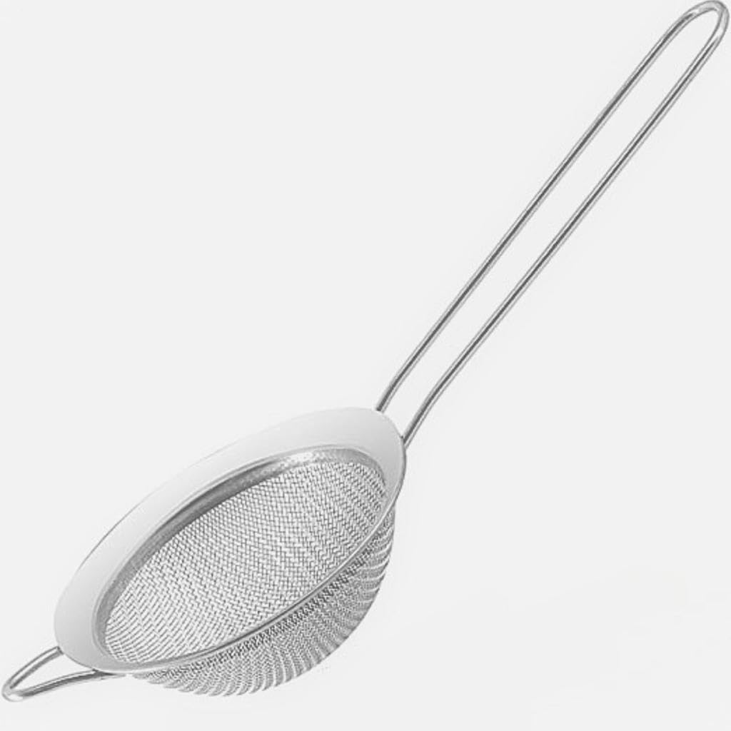 AHASON'S Fine Mesh Sieve Strainer,Premium Stainless Steel 8cm / 3.15 Inch with Durable Metal and Sturdy Handle,Excellent for Sifting Flour Pastas Rice Tea