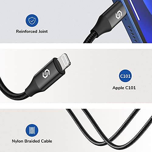 Syncwire [Apple MFI Certified] Aux Cord for iPhone 3.3FT, iPhone Aux Cord for Car Stereo, Speaker, Headphone Compatible with iPhone 14/14 Pro/14 Pro Max/13/12/11/XR/X/8