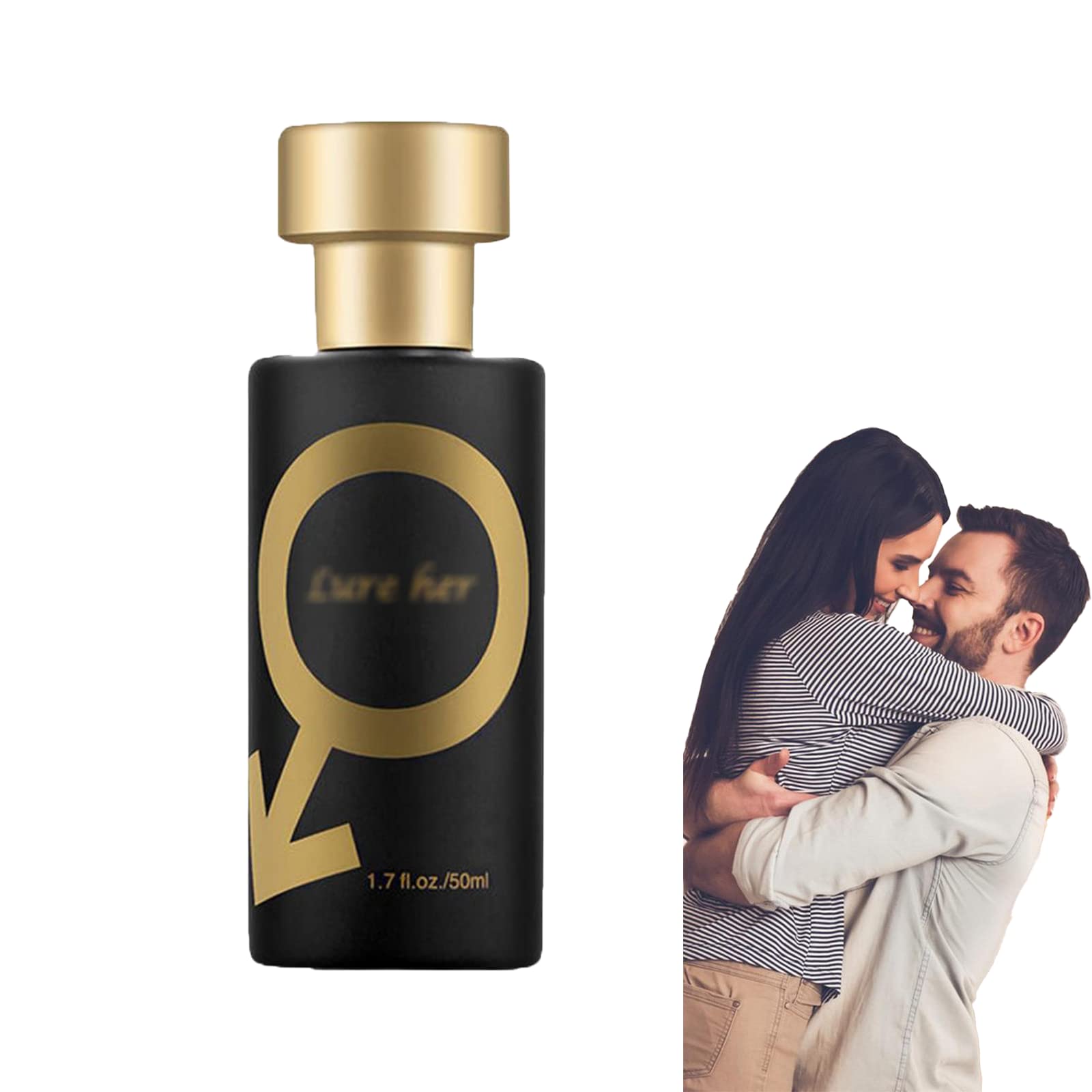 Geohee Perfume de feromonas Golden Lure, Perfume de Feromona atrae a Los Hombres, Perfume Libera Encanto, duradero, sĆŗper Fuerte (Man-1PC)