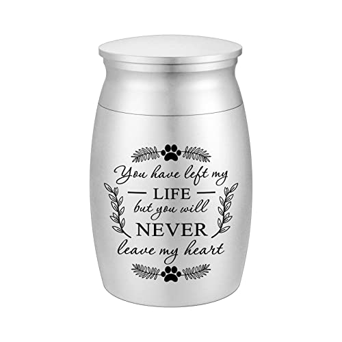 Small Urns for Dog Ashes 3 Inches Mini Pet Urn Aluminum Mini Keepsake Urn for Ashes Small Cremation Urn Ashes Holder for Dog Cat Ashes