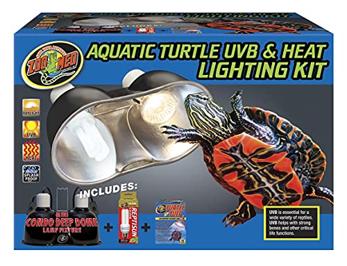 Aquatic Turtle UVB & Heat Lighting Kit with Attached DBDPet Pro-Tip Guide