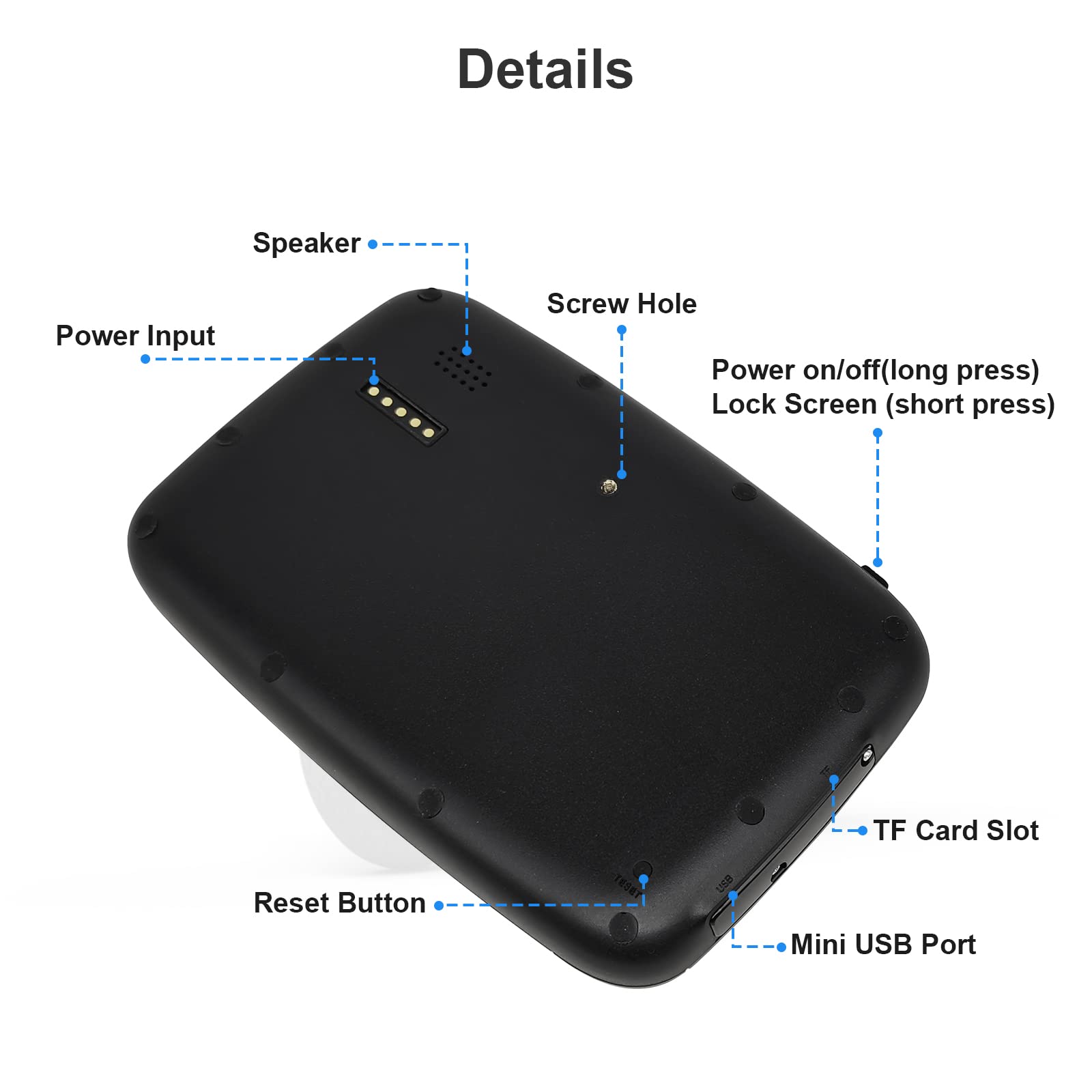 Tenbaba Carplay Screen for Motorcycle, Wireless Apple Car Play & Wireless Android Auto GPS Navigation for Motorcycle, 5" Waterproof Portable Apple Carplay/Android Auto, Support Siri/Google Assistant
