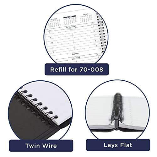 AT-A-GLANCE 2024 Weekly Appointment Book Planner Refill for 70-008, 3-1/4" x 6-1/4", Pocket Size (709041024)