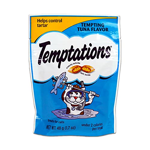 Temptations Whiskas Cat Treats Variety Pack -- 3 Temptations Cat Snack Treat Bags | Temptations Cat Treats Chicken, Dairy, and Tuna (1.7oz)