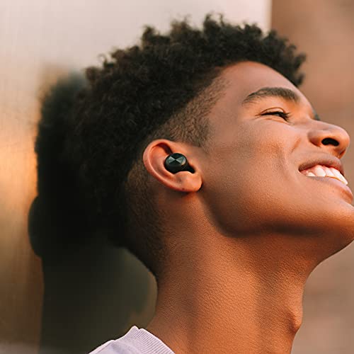 DIZO GoPods D Bluetooth Earbuds Wireless Headphones, Clear Calls, Environmental Noise Cancellation, Deep Bass Boost, Waterproof Stereo TWS Earphones, Touch Control, Low Latency, Sports Headsets Black