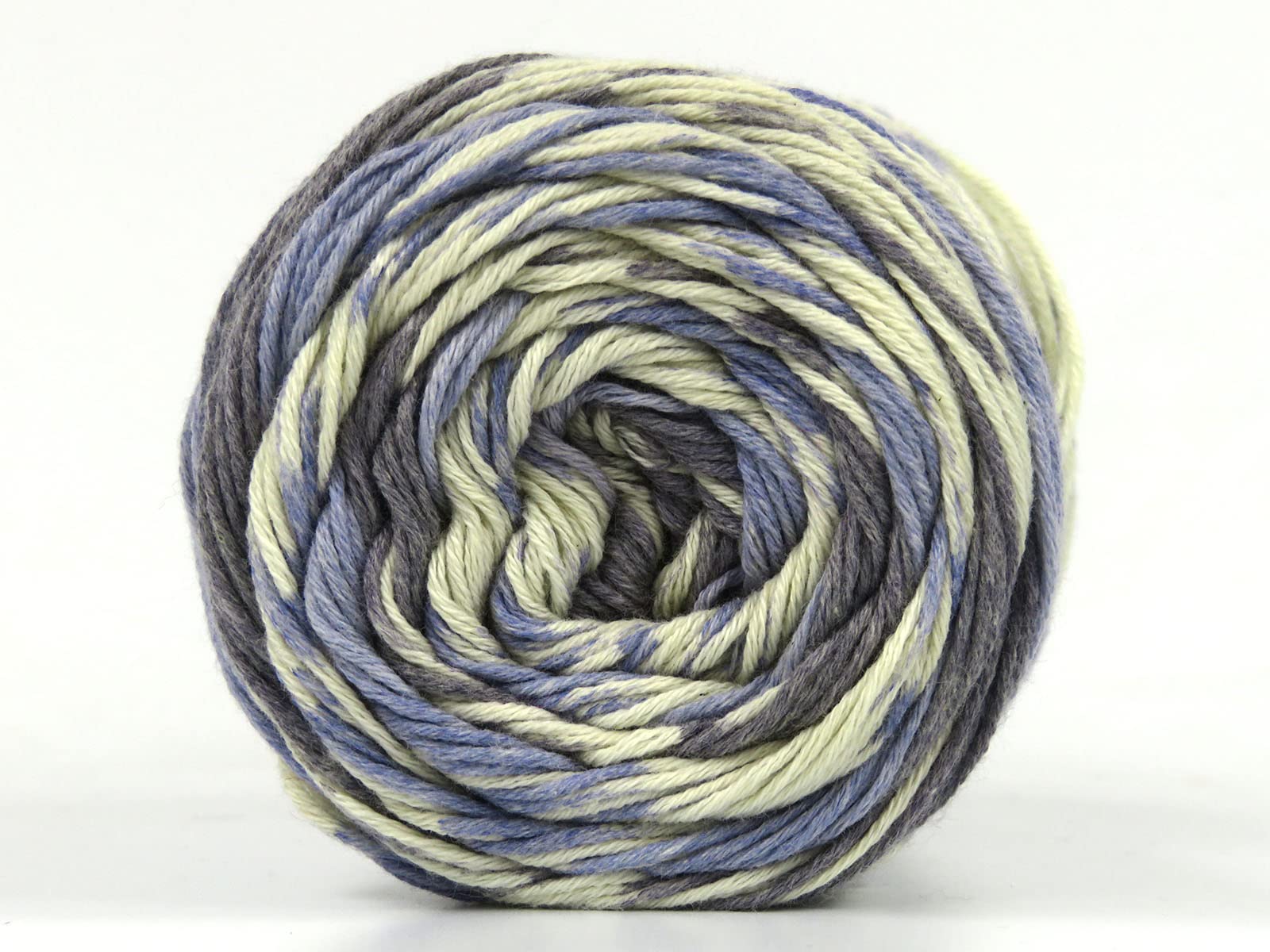 Lot of 4 x 100gr Skeins Ice Yarns Jacquard Cotton (60% Cotton) Yarn Cream Grey Blue