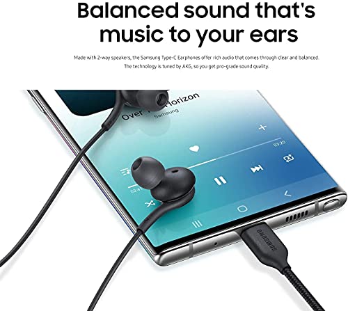 UrbanX 2021 Stereo Headphones for Samsung Galaxy S21 Ultra 5G, Galaxy S20 FE, Galaxy S20, Note 20 Ultra, Galaxy A33 5G, A53 5G, M52, M53, A73 5G Microphone and Volume Remote Type-C Connector