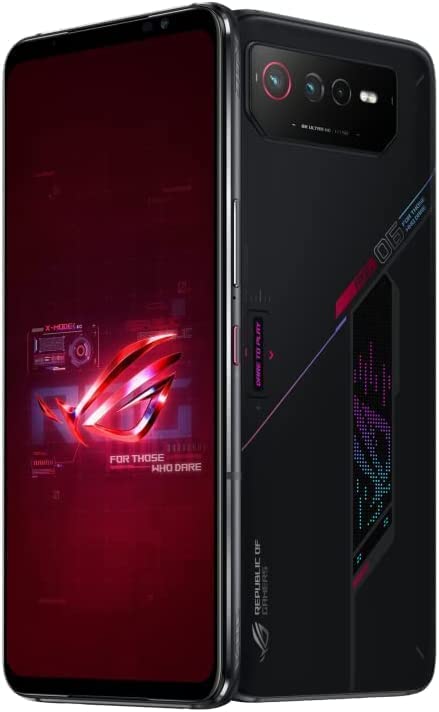 ASUS ROG Phone 6 AI2201 5G 256GB 12GB RAM Factory Unlocked (GSM Only | No CDMA - not Compatible with Verizon/Sprint) - Black