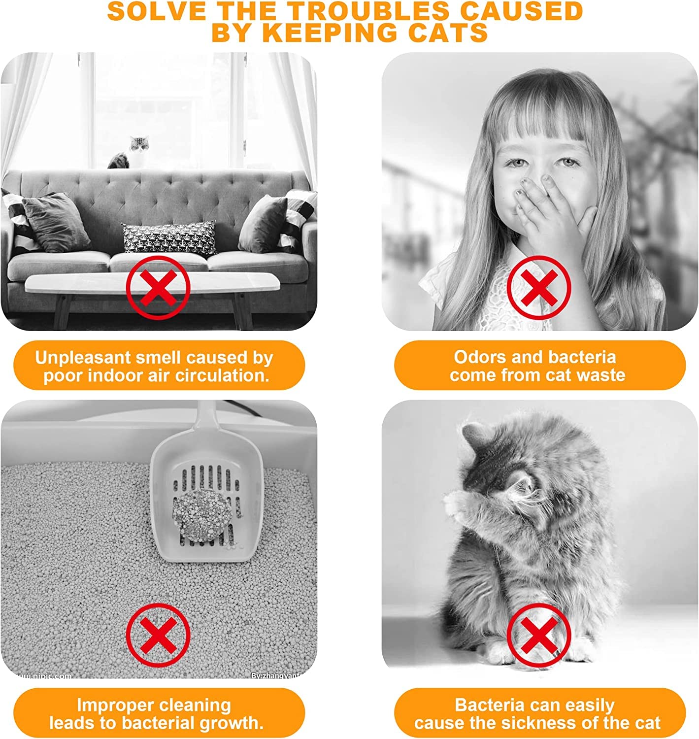 Taleva Cat Litter Deodorizer, Cat Litter Deodorizing Granules, Cat Litter Sterilization Deodorization Beads, Cat Litter Powerful Odor Eliminating Beads, Pet Mat Powerful Deodorizing Beads