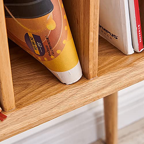 Storage Newspaper Baskets Bookcase Magazine Rack Brown Bedroom Locker Cabinet Shelves Living Room Magazine Cabinet (Color : Brown, Size : 452876cm)