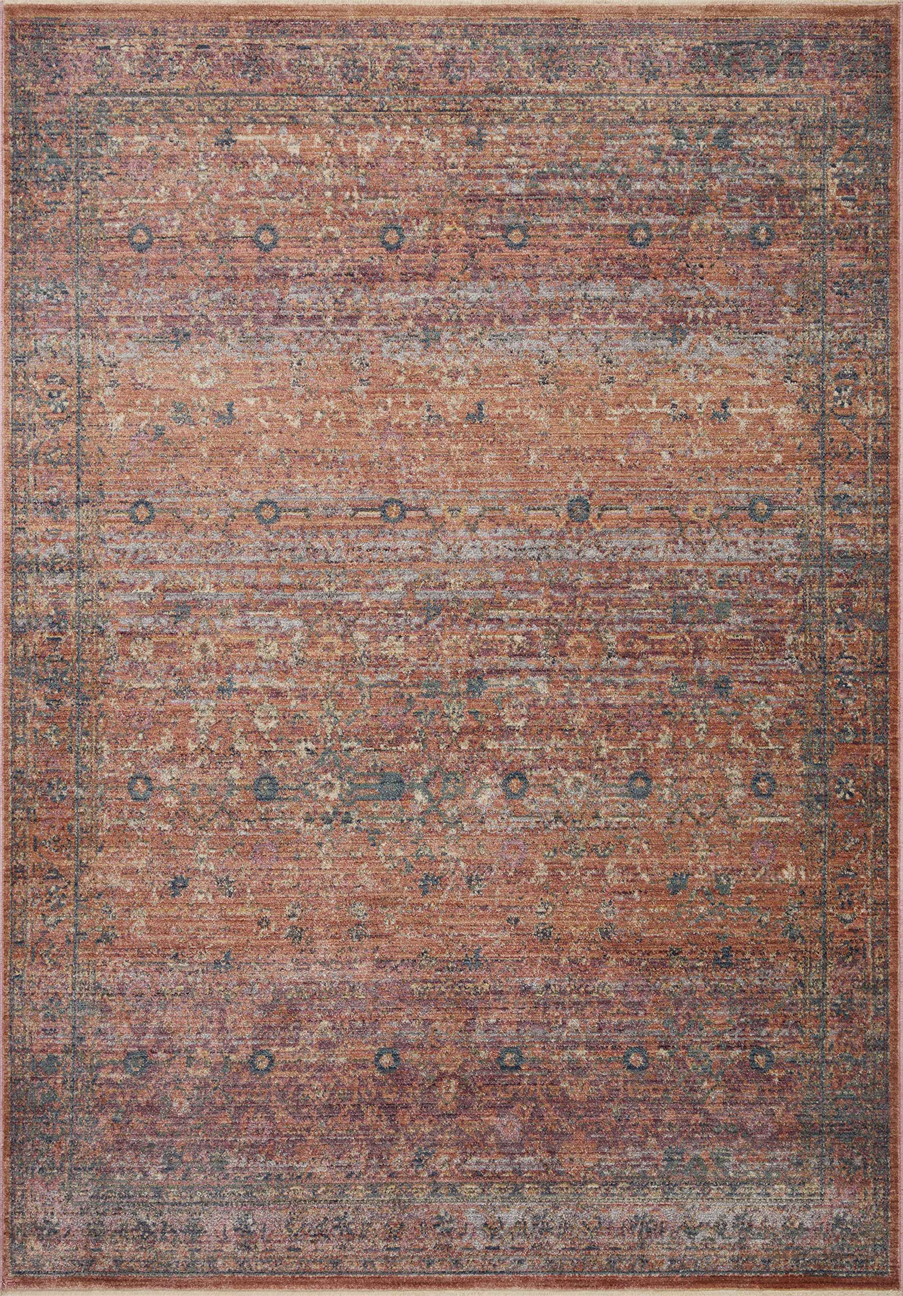 Loloi Jean Stoffer Bradbury Collection, Sunset & Multi, 2'-6" x 12'-0" Runner Rug โ Modern & Traditional Area Rugs for Living Room Bedroom Entryway & Hallway No Shed High Traffic Area Decor Rug
