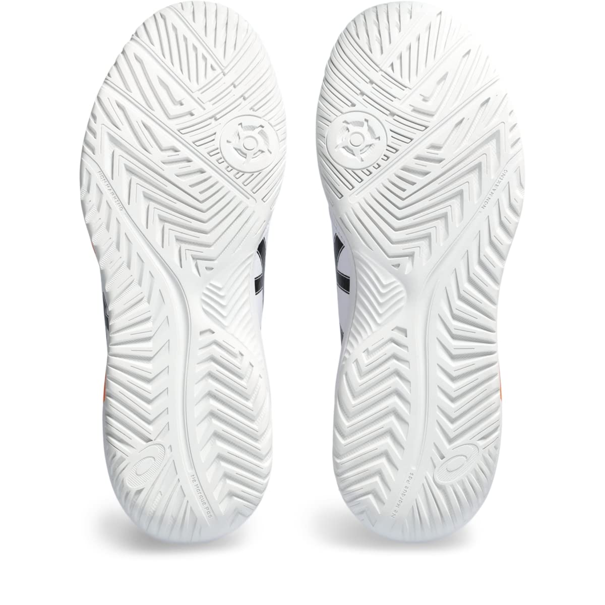 ASICS Men's Gel-Dedicate 8 Pickleball Shoes, 10, White/Shocking Orange