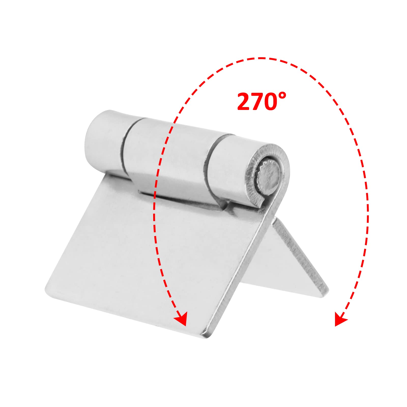9 Pcs 3"x 2" Heavy Duty Weldable Door Hinges, 304 Stainless Steel Butt Hinge Design, for Metal Gate Windows, Swing Door, Safety Door, Thickness 3mm