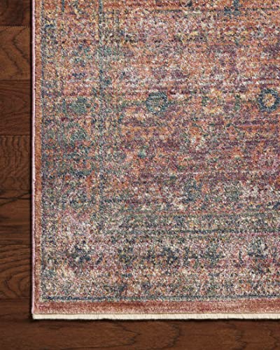 Loloi Jean Stoffer Bradbury Collection, Sunset & Multi, 2'-6" x 12'-0" Runner Rug โ Modern & Traditional Area Rugs for Living Room Bedroom Entryway & Hallway No Shed High Traffic Area Decor Rug